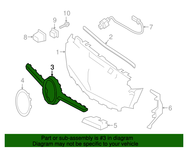 213-888-10-00 - Trim Bar 2018-2020 Mercedes-Benz | Mercedes-Benz USA Parts