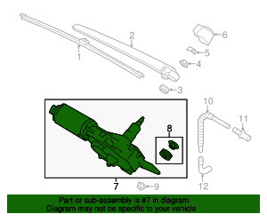 2011-2018 Porsche Cayenne Wiper Motor 958-955-711 | OEM Parts Online
