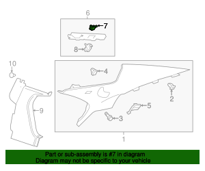 2013-2024 Cadillac Multi-Purpose Retainer 11611339 GM | GMPartsDirect.com