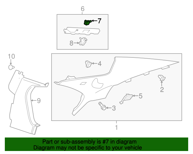2013-2024 Cadillac Multi-Purpose Retainer 11611339 GM | GMPartsDirect.com