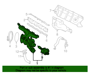 11-65-8-631-891 - Exhaust Manifold 2016-2022 BMW | AutoNationParts.com