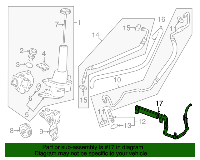 84006546 - Power Steering Fluid Cooler 2015-2019 GM | AutoNationParts.com