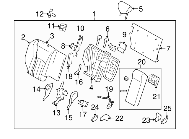 886A4-1BA0A - Seat Hinge 2008-2017 Infiniti | AutoNation Parts
