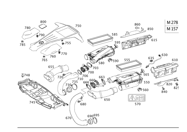 212-500-01-55 - Fan Shroud 2010-2014 Mercedes-Benz | Mercedes-Benz USA ...