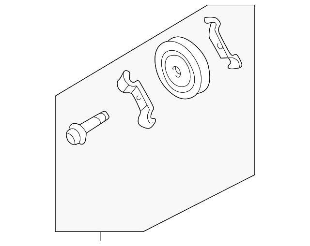 Genuine Serpentine Idler Pulley for 2002-2009 Hyundai | Part# 25286 ...