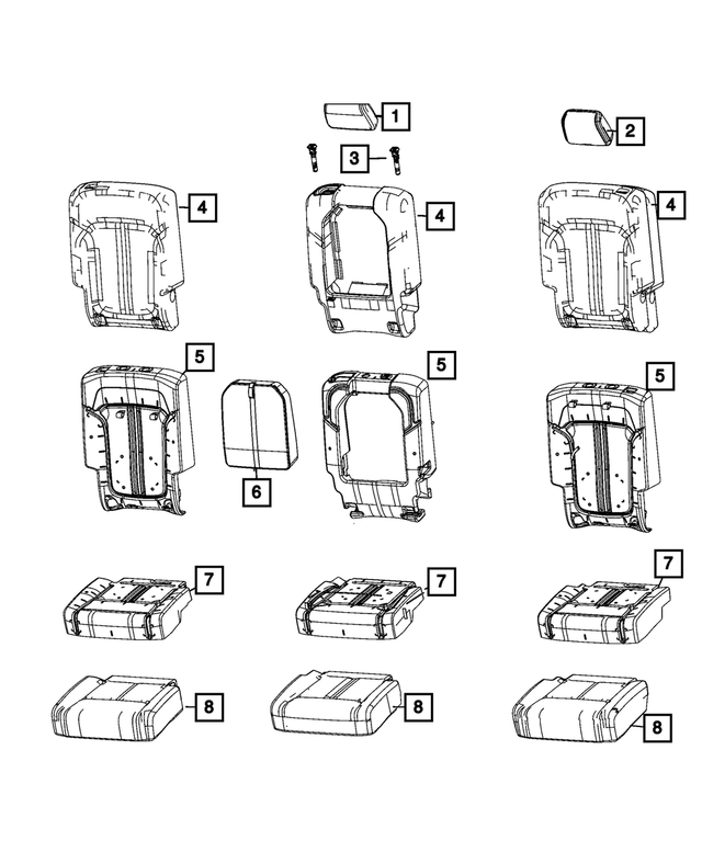 Headrest 6TV231X7AH | Mopar eStore