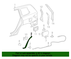2008-2013 Toyota Highlander Seal 61667-0E030 | OEM Parts Online
