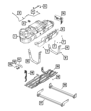 2019-2024 Ram 1500 Fuel Tank 68408875AF | OEM Parts Online