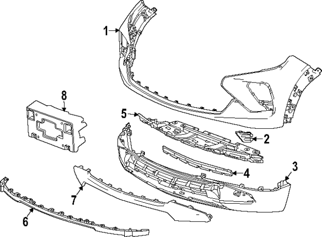 42802464 - Plate 2024 Chevrolet Trailblazer | GM Parts Warehouse