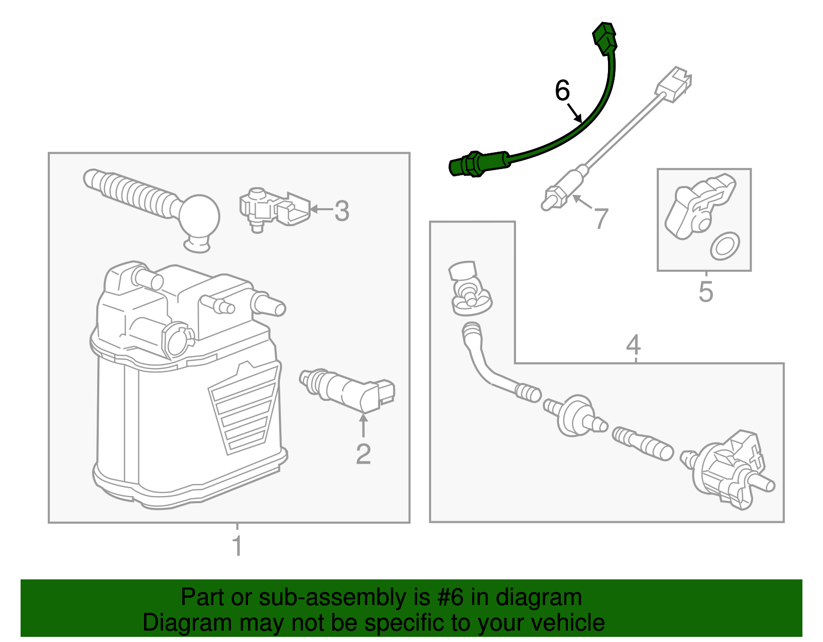 2013-2016 GM Heated Oxygen Sensor 55563348 GM | GMPartsDirect.com