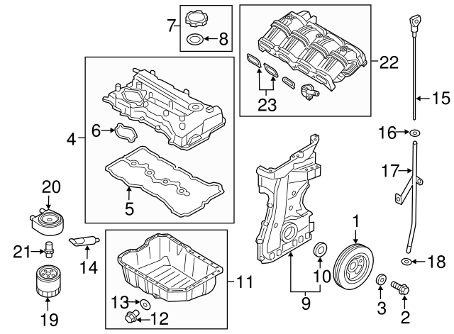 Hyundai - 22442-2G670 - Fuel Pump Gasket - 2011-2016 Hyundai | OEM ...