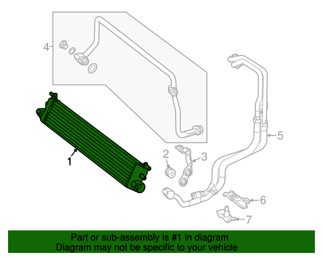 2015-2018 Mercedes-Benz C 300 Oil Cooler 099-500-22-00 | MB OEM Parts