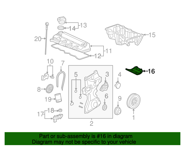 11221-RNA-A00 - Plate, Baffle - 2006-2020 Honda | Honda Car Parts Direct