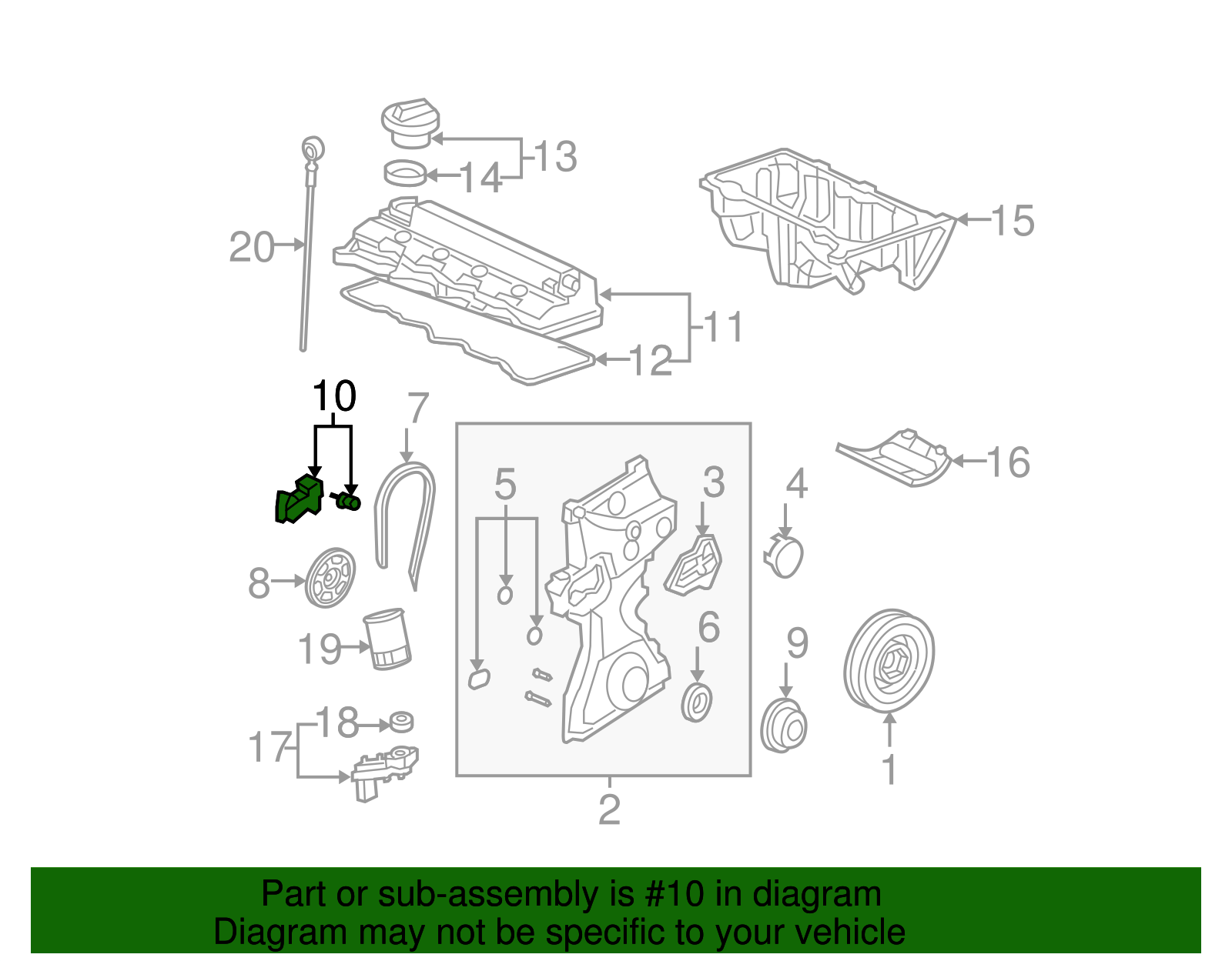 14510-RNA-A01 - Tensioner Cam Chain - 2006-2020 Honda | Genuine Honda Parts