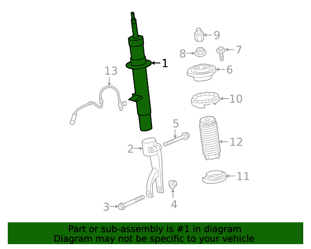 2019-2024 BMW Suspension Strut 37-10-6-896-439 | Atlanta BMW Parts