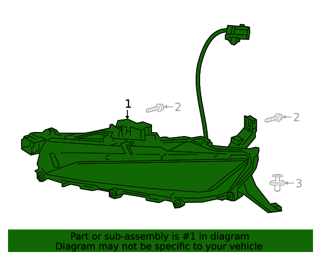 2020-2022 Lexus Fog Lamp Assembly 81210-48070 | OEM Parts Online