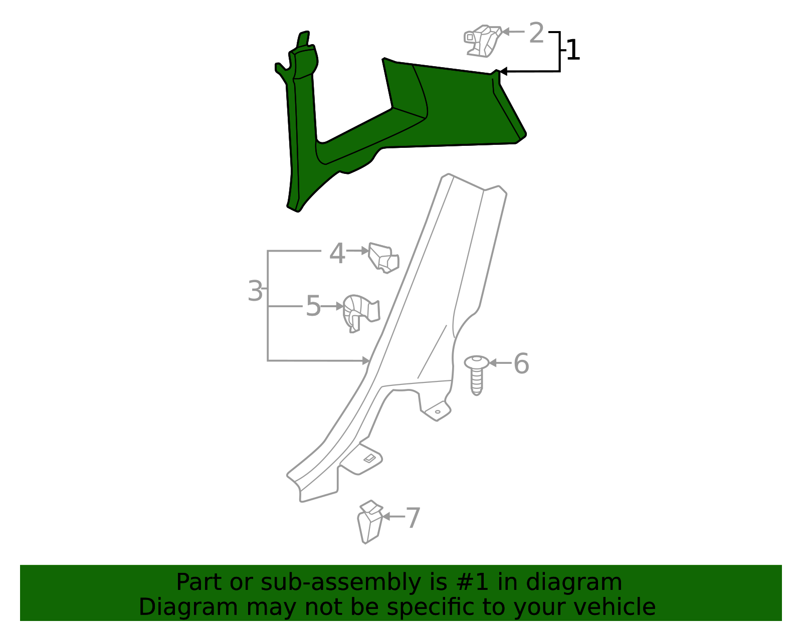 2GJ-867-287-A-RM5 - High-Quality Interior Quarter Panel Trim Panel for ...