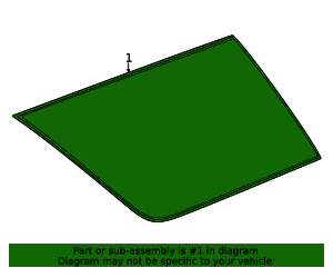 2021-2023 GM Driver Side Body Side Rear Window 85102863 | Auto Parts ...