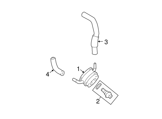 2003-2009 Toyota HVAC Heater Hose 87245-3D480 | Toyota Parts Center
