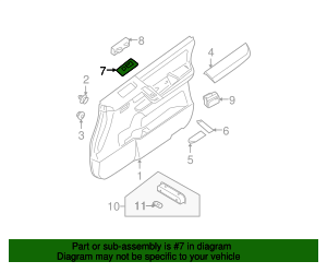 2008-2014 Nissan Titan Switch Bezel 80960-ZR06B | OEM Parts Online