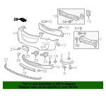 2010-2015 Chevrolet Equinox Front Bumper Fascia Bowtie Logo 22760645 GM ...