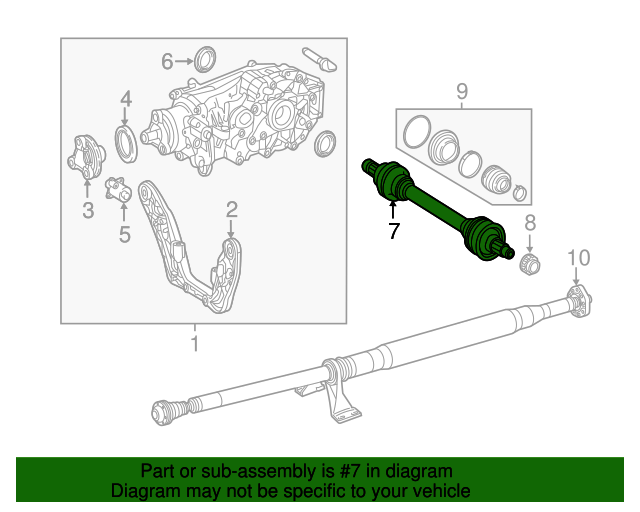 246-350-07-10 - Axle Assembly - 2014-2020 Mercedes-Benz ...