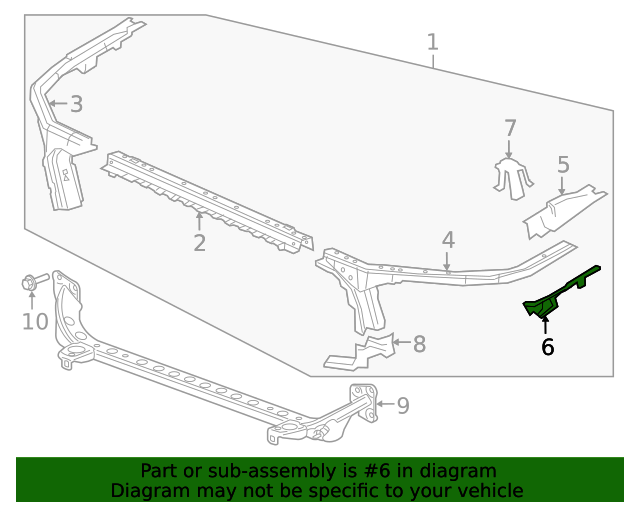 22978202 - Outer Support Rear Bracket - 2016-2021 GM | Findlay Part