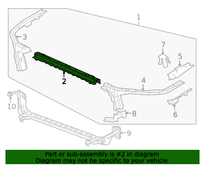 2016-2025 Chevrolet Malibu Front End Upper Tie Bar Assembly with ...