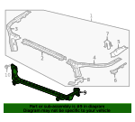 2016-2025 Chevrolet Malibu Front End Lower Tie Bar 22978216 GM ...