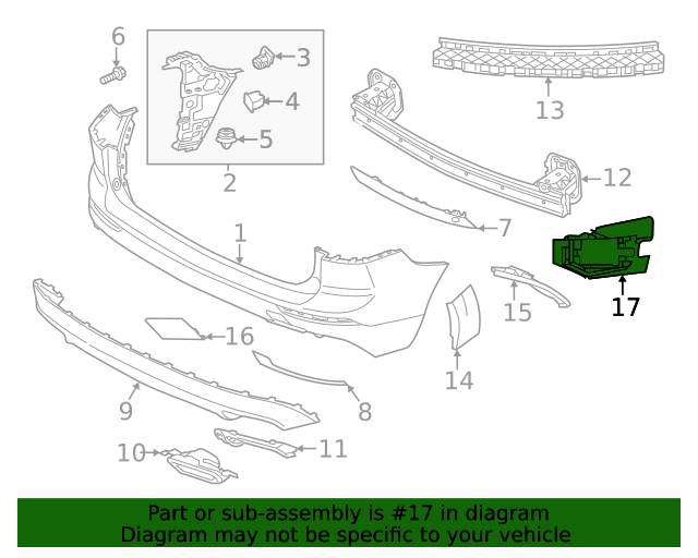 2020-2023 Volvo XC60 Bracket - Driver's Side (LH) 32227511 | TascaParts.com
