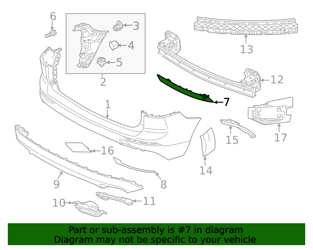 2018-2022 Volvo XC60 Reflector Panel 32293628 | TascaParts.com