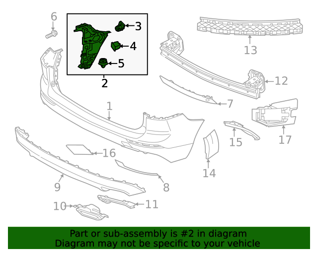 2018-2019 Volvo XC60 Side Bracket 31425224 | OEM Parts Online