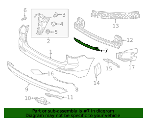2018-2022 Volvo XC60 Reflector Panel 32293628 | TascaParts.com