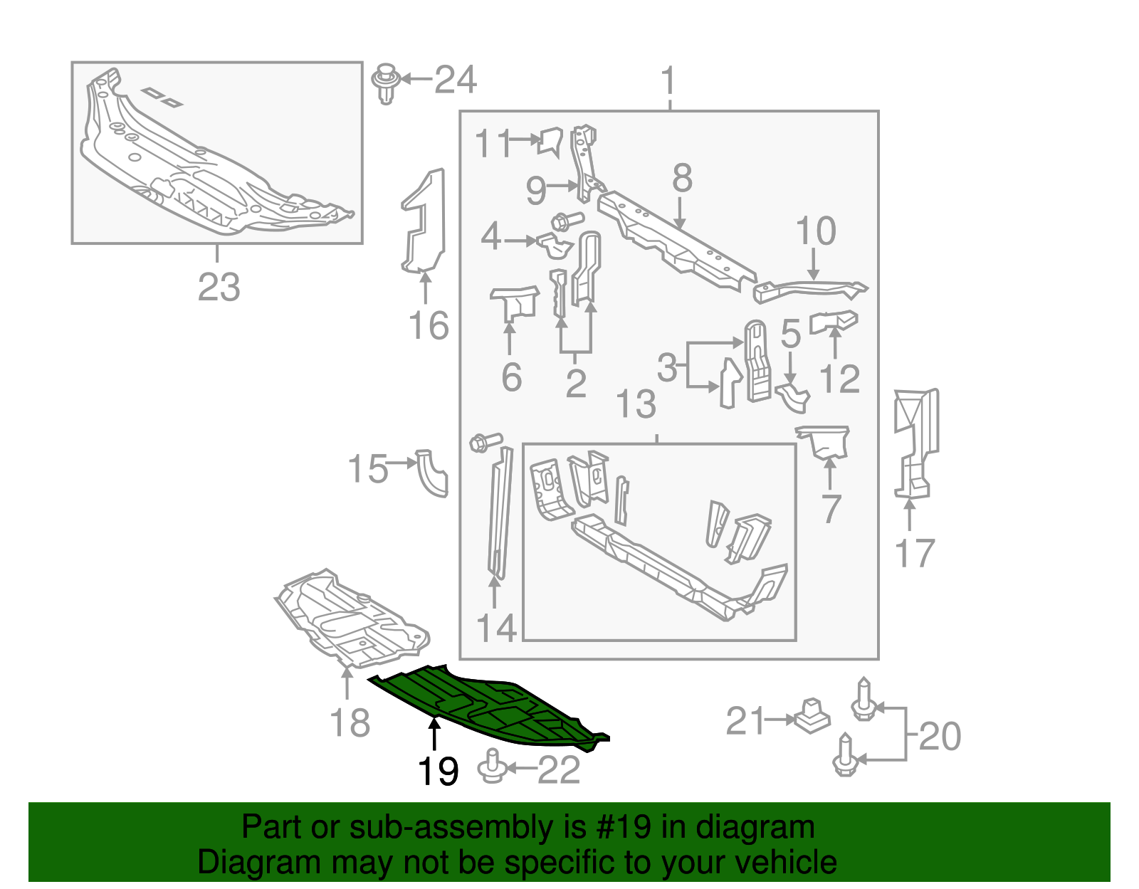 2005-2010 Toyota Avalon Splash Shield 51442-07010 | OEM Parts Online