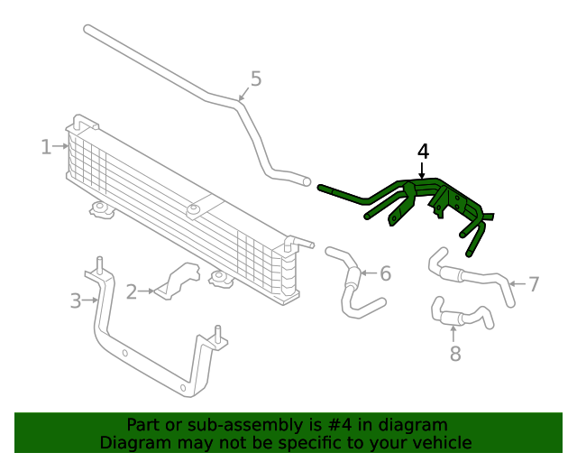 2018-2022 Mitsubishi Outlander PHEV Tube 1370A686 | Mitsubishi Parts ...