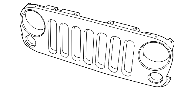 2007-2017 Jeep Wrangler Grille 68046306AC | Shop Chrysler Parts Canada