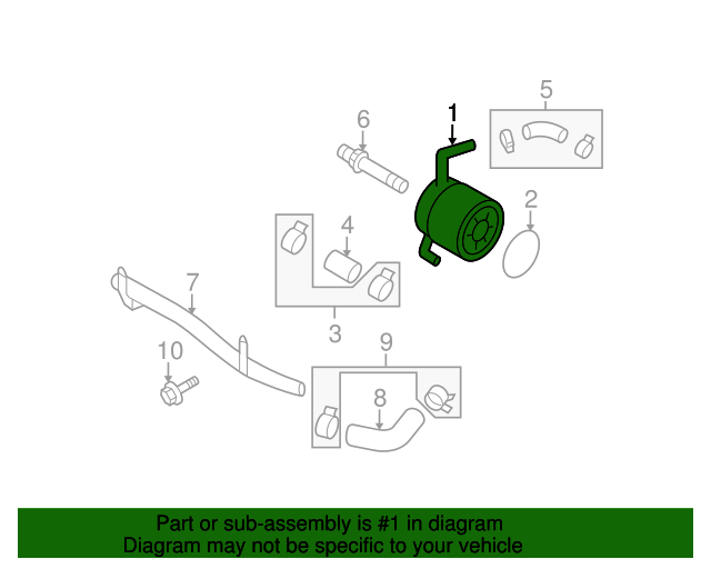 21311AA140 - Oil Cooler - 2008-2019 Subaru | DiscMonster