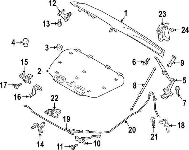 31479538 - Rear Cover - 2019 2020 Volvo XC40 | Volvo OEM Parts Direct
