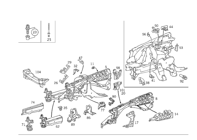 202-626-01-19 - Bracing 1994-2004 Mercedes-Benz | Mercedes-Benz USA Parts