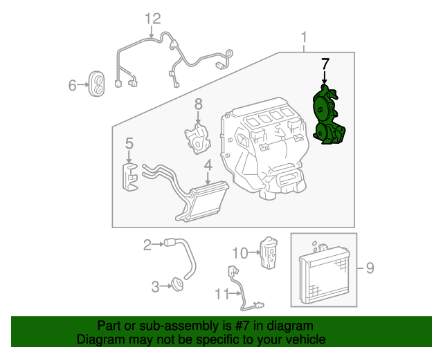 87106-06250 - HVAC Defrost Mode Door Actuator 2008-2012 Toyota | Longo ...