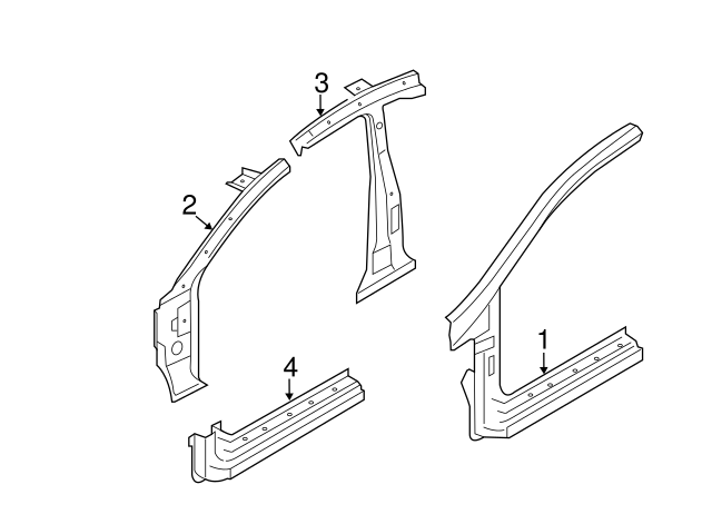 2013-2014 Hyundai Elantra Coupe Inner Lock Pillar 71402-3X200 | OEM ...