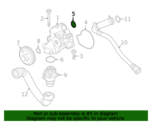 Genuine BMW 11-51-7-854-564 | Engine Coolant Pipe O-Ring | FREE ...