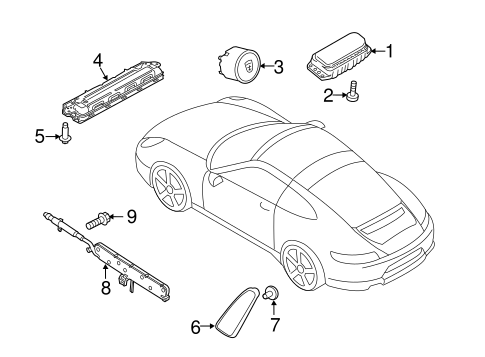 Air Bag System for 2012 Porsche 911 | Sunset Porsche Parts
