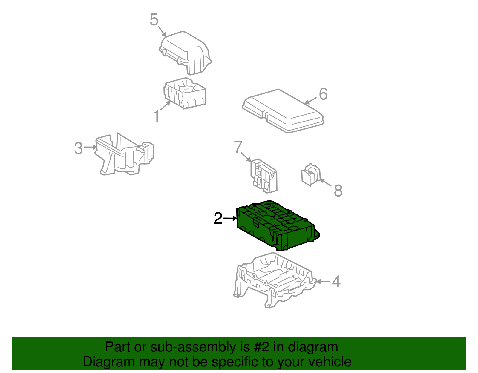 2007-2022 Toyota 2007-2022 Toyota - Fuse & Relay Box 82741-0C060 ...