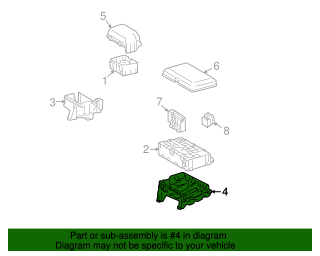 2007-2022 Toyota Lower Cover 82663-0C060 | Toyota Parts Center
