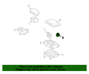 Genuine Toyota Relay Box part# 82660-52010 for 2008-2022 Toyota ...