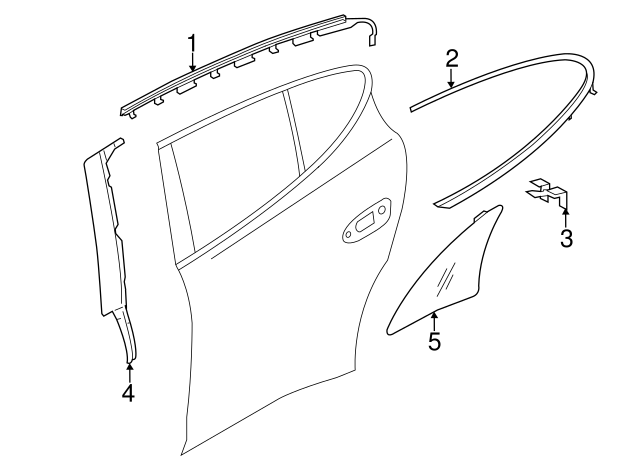2014-2016 Porsche Panamera Frame Molding 970-536-481-09-V09 | Sunset ...
