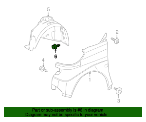 00099054929051 - Wheelhouse Liner Rivet 2008-2016 Smart Fortwo ...