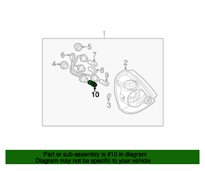 1991-2006 Nissan Bulb 26261-89911 | Nissan Parts Plus