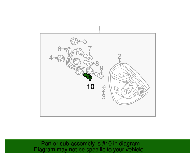 1991-2006 Nissan Bulb 26261-89911 | Nissan Parts Plus